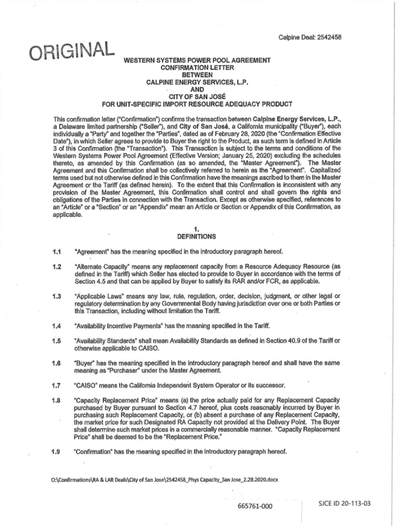 Fillable Online EA-98-G WESTERN SYSTEMS POWER POOLDepartment of Energy ...