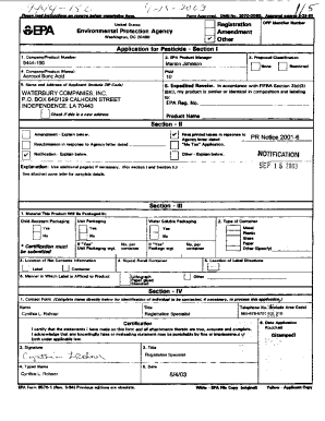 Fillable Online U.S. EPA, Pesticide Product Label, , 09/15/2003 ...