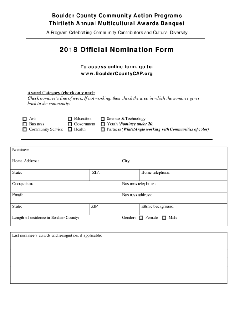 Fillable Online www.bouldercounty.orgnewsmulticultural-studentMulticultural Student Scholarship ...