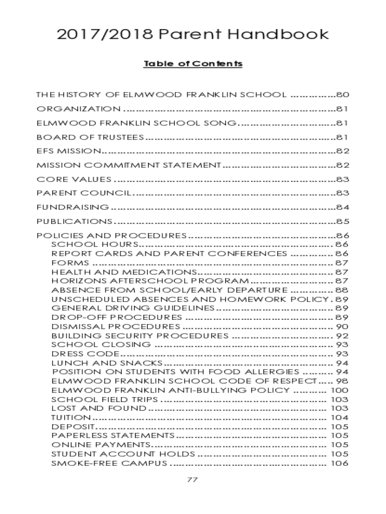 Fillable Online www.elmwoodfranklin.orghistoryHistory - Elmwood Franklin School Fax Email Print ...