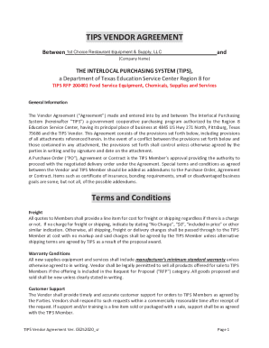Fillable Online 27+ Sample Vendor Agreement Templates - PDF, DOCFree27 ...