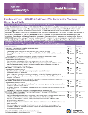 Fillable Online training.gov.auTrainingDetailsSIR40116 - Certificate IV ...