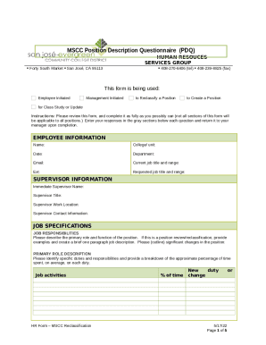 Appendix D - MSC Reclassification PDQ Doc Template | pdfFiller