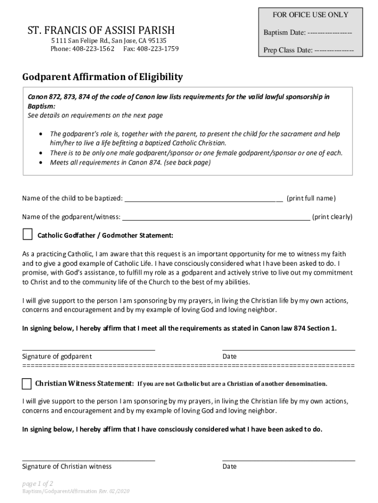 Fillable Online d2y1pz2y630308.cloudfront.net22161documentsSt. Francis ...