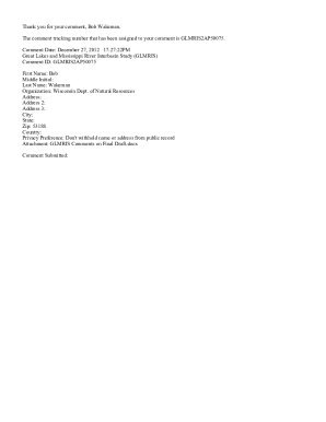 Fillable Online Thank you for your comment, Bob Wakeman. The comment ...