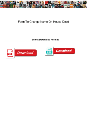 Fillable Online Form To Change Name On House Deed. Form To Change Name On House Deed tagged Fax ...
