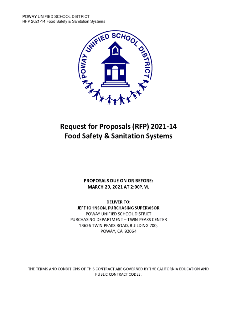 Fillable Online www.powayusd.comPUSDmediaRequest for Proposals (RFP ...