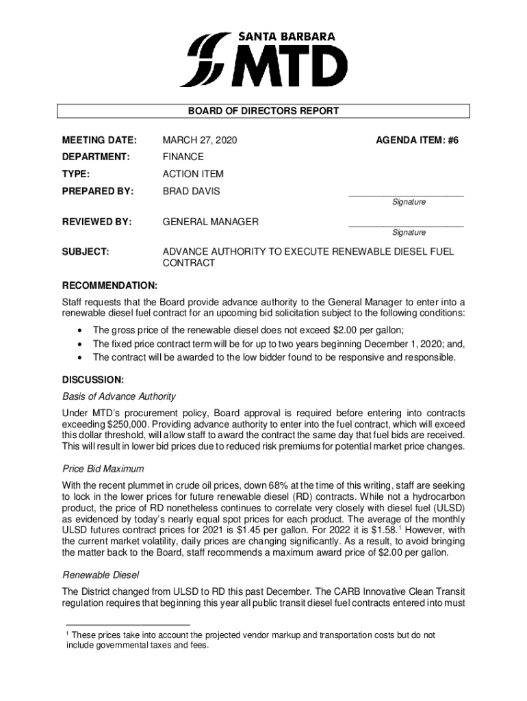 Fillable Online sbmtd.gov wp-content uploadsTo: MTD Board of Directors ...