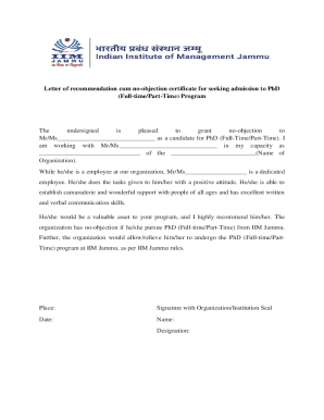 Fillable Online semioffice.comlettersrequest-lettersLetter for NOC ...