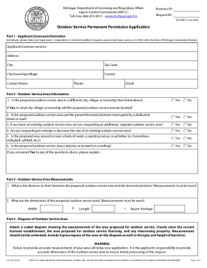 Fillable Online Michigan Department of Licensing and Regulatory Affairs ...