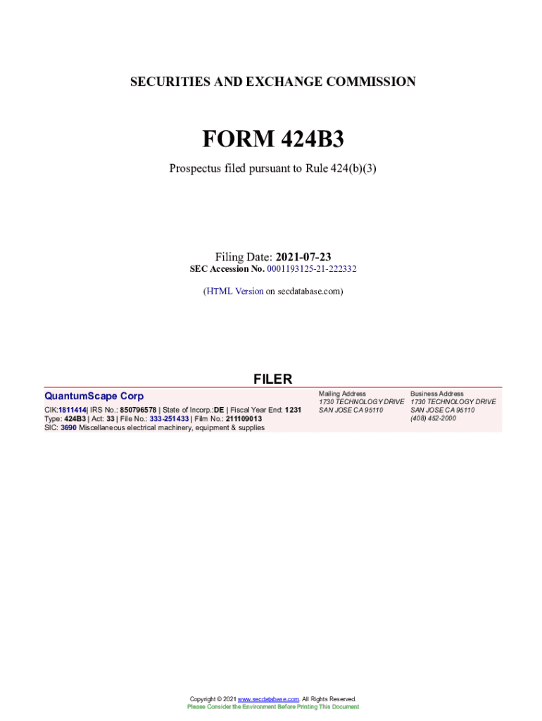 Fillable Online SEC Form 424B3 Definition - investopedia.com Fax Email ...