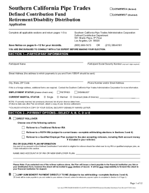 Fillable Online PARTICIPANT DISTRIBUTION ELECTION FORM Fax Email Print ...