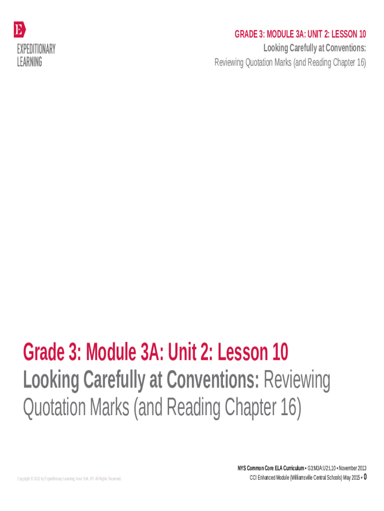 Grade 3: Module 3A: Unit 2: Lesson 10 Looking Carefully at ... Doc ...