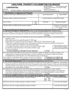 Fillable Online www.pdffiller.com495305836--Senior-ExemptionFillable Online Senior Exemption ...