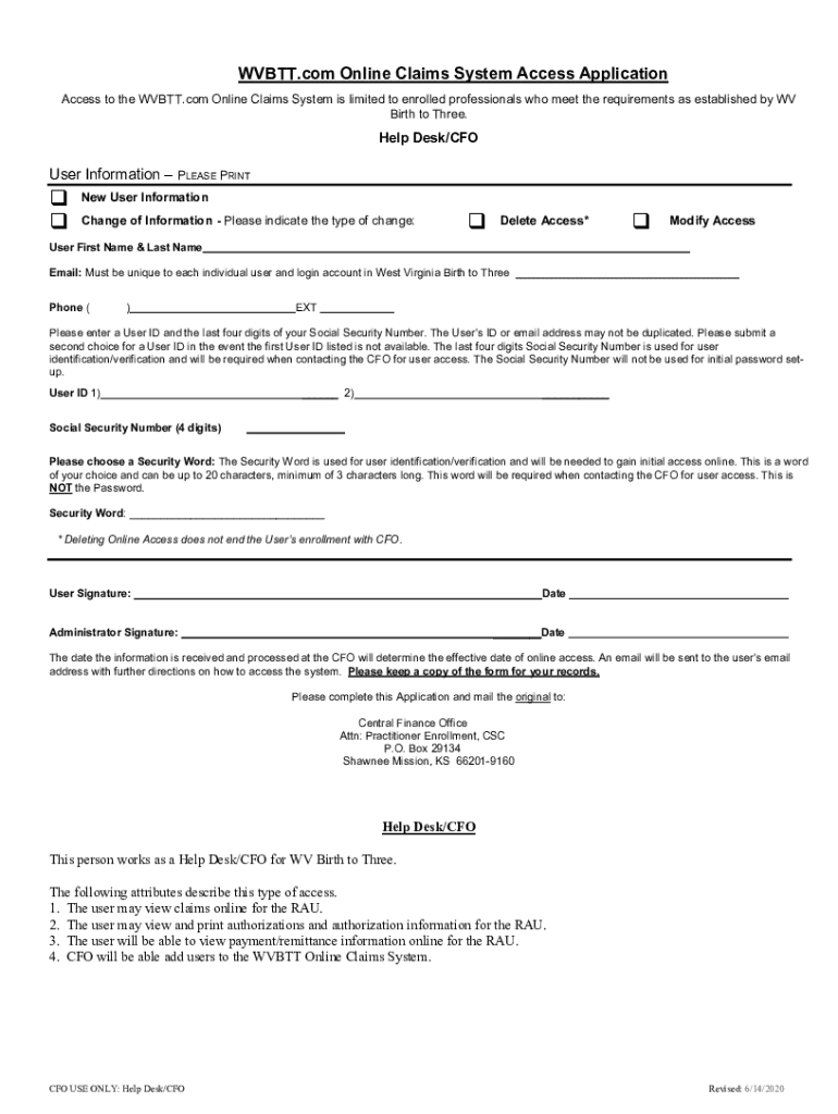 Fillable Online WVBTT Online Application Form Fax Email Print - pdfFiller