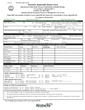 Online Kentucky Reportable Disease ... Doc Template | pdfFiller