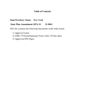 Fillable Online New York State Plan Amendment (SPA) #: 21-0043 This ...