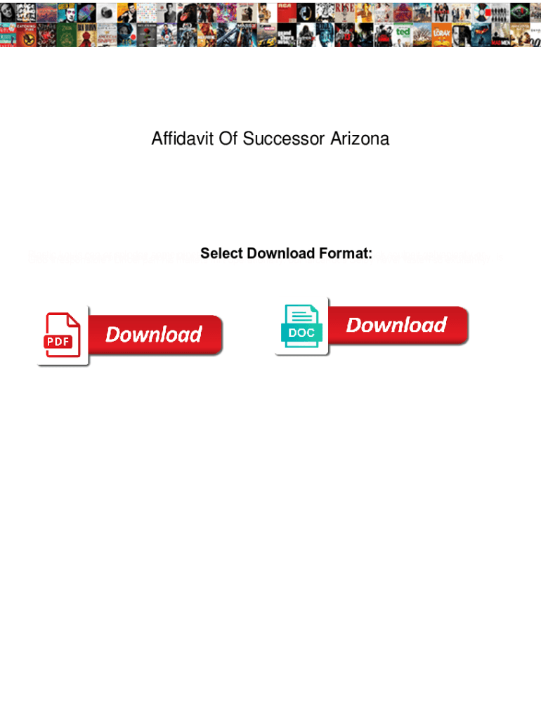 Fillable Online www.deeds.comaffidavit-of-successor-trusteeArizona ...