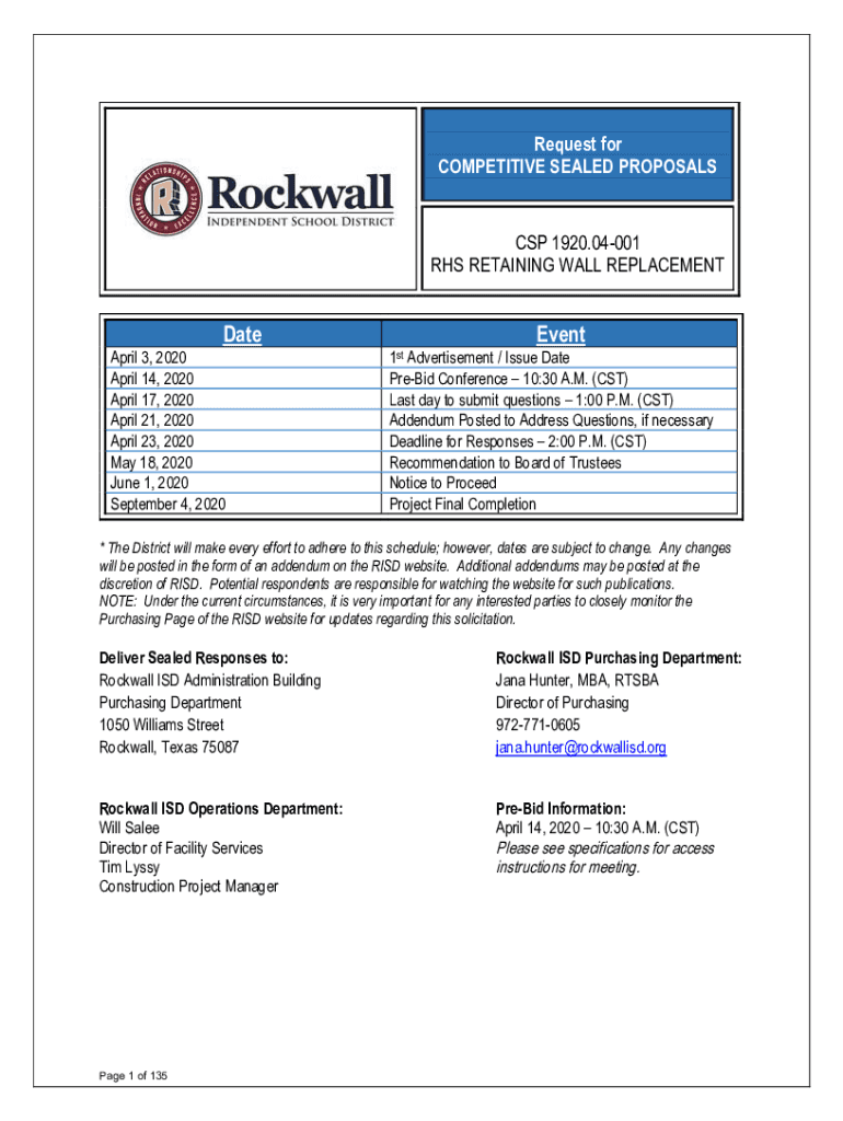 Fillable Online RHS RETAINING WALL REPLACEMENT Fax Email Print - pdfFiller