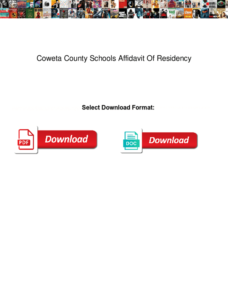Fillable Online Coweta County Schools Affidavit Of Residency. Coweta ... Fillable Online Coweta County Schools Affidavit Of Residency. Coweta ...