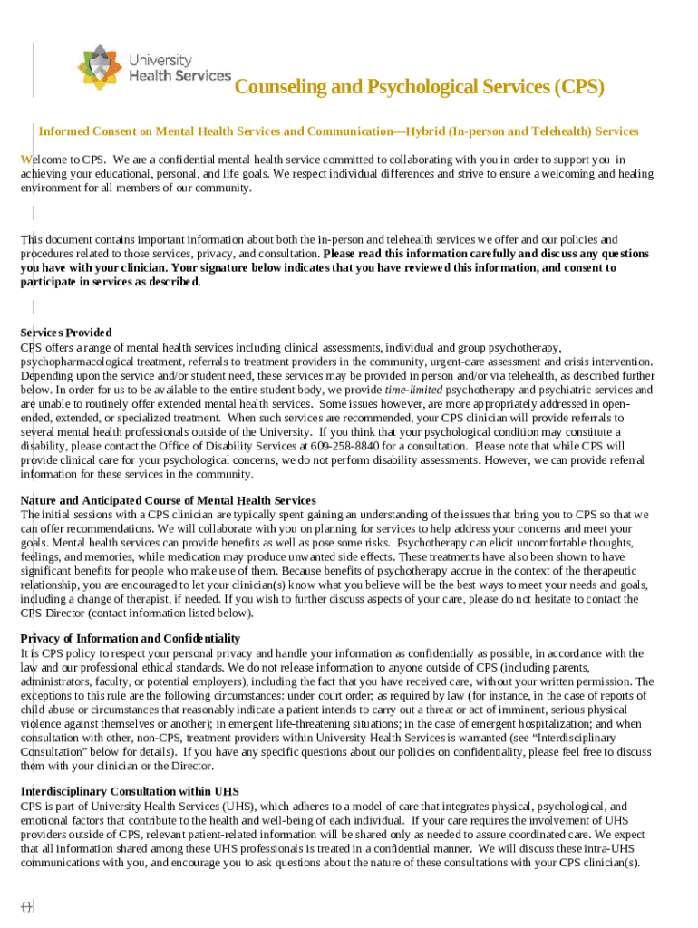 CPS ined consent Doc Template | pdfFiller