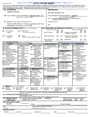 Fillable Online JS-44. Civil Cover Sheet Fax Email Print - pdfFiller