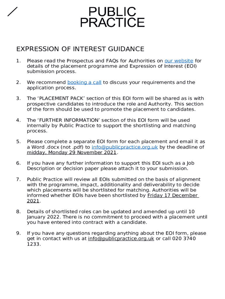corporatefinanceinstitute.comresourcesExpression of Interest - Know More About an EOI and its ...
