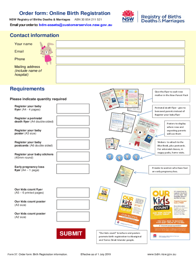 Fillable Online Marketing materials order form. Order form for marketing materials including ...
