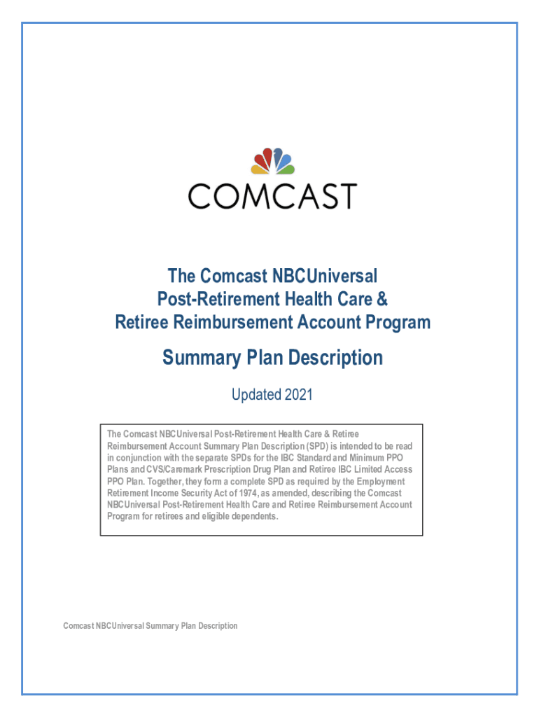 Fillable Online Fillable Online Comcast NBCU Post Retirement Health ...