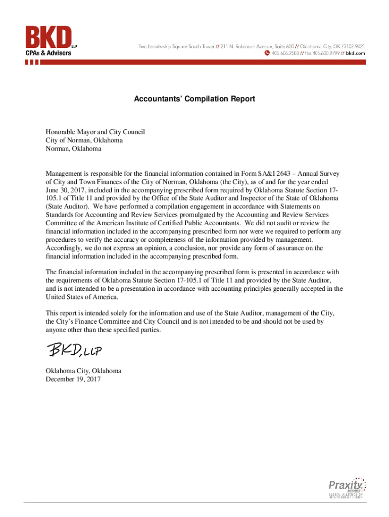 Fillable Online Accountants' Compilation Report Fax Email Print - pdfFiller