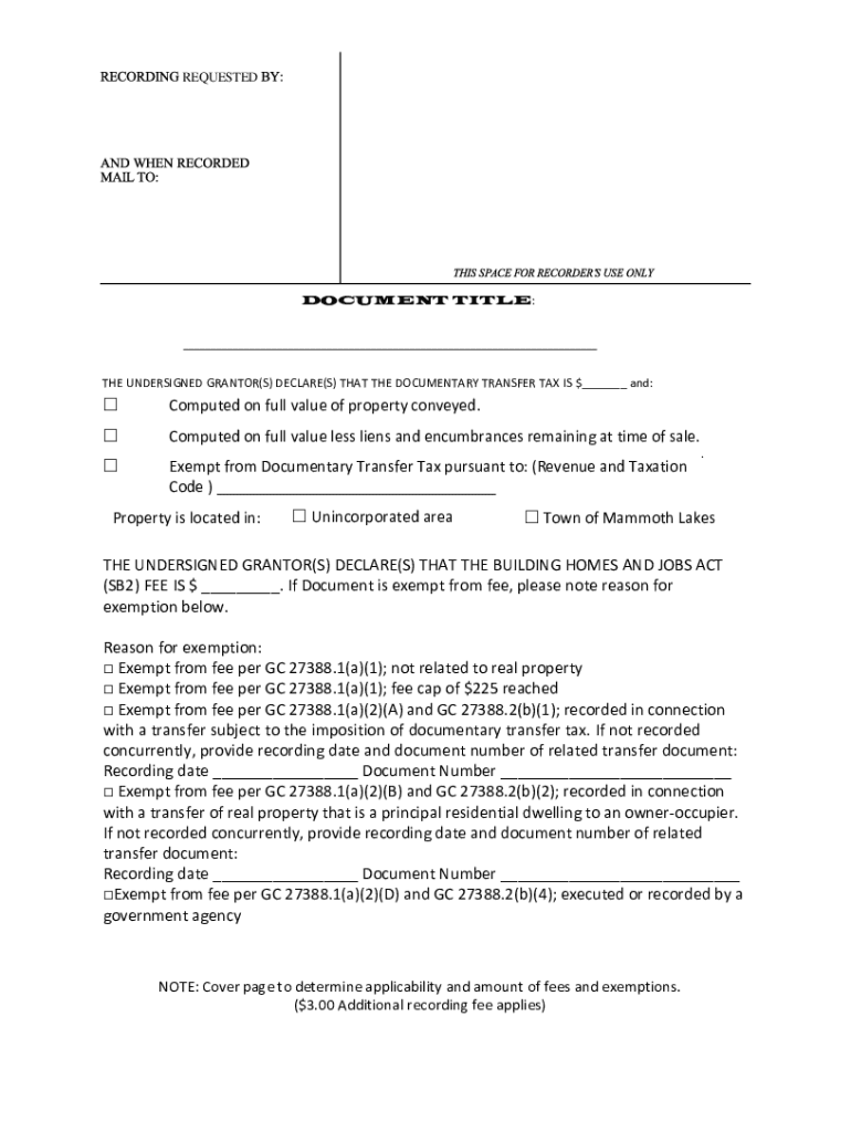 Fillable Online monocounty ca Fillable GRANT DEED THE UNDERSIGNED ...