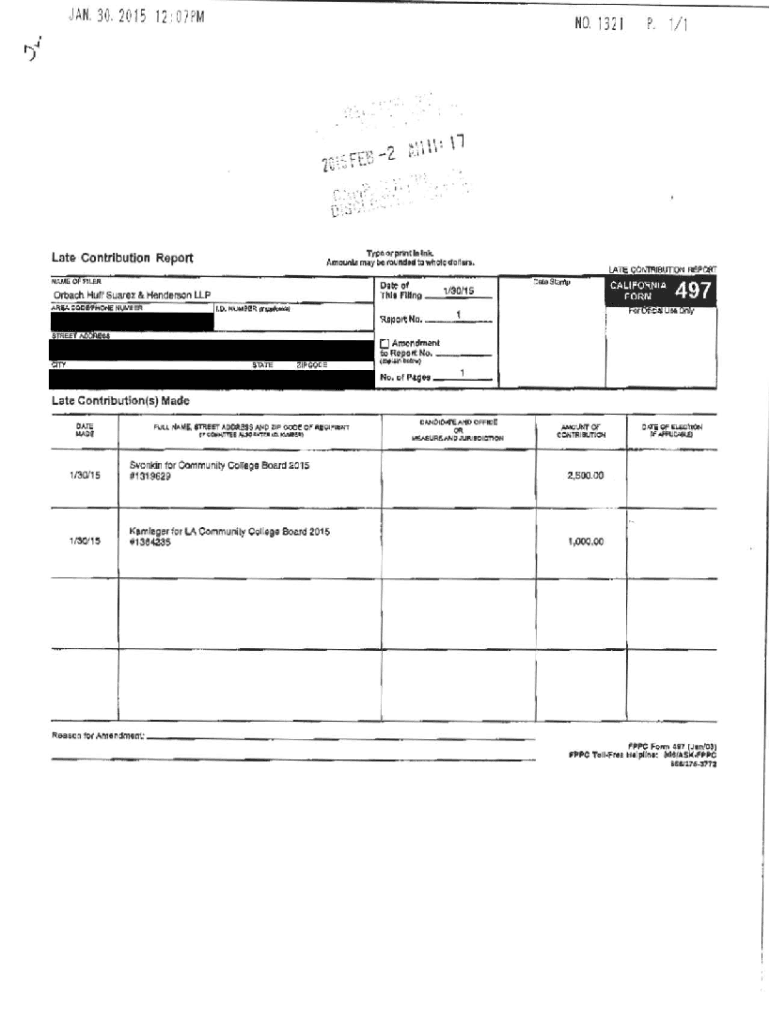 Fillable Online NO. 132 1 P. - Los Angeles County Registrar-Recorder ...