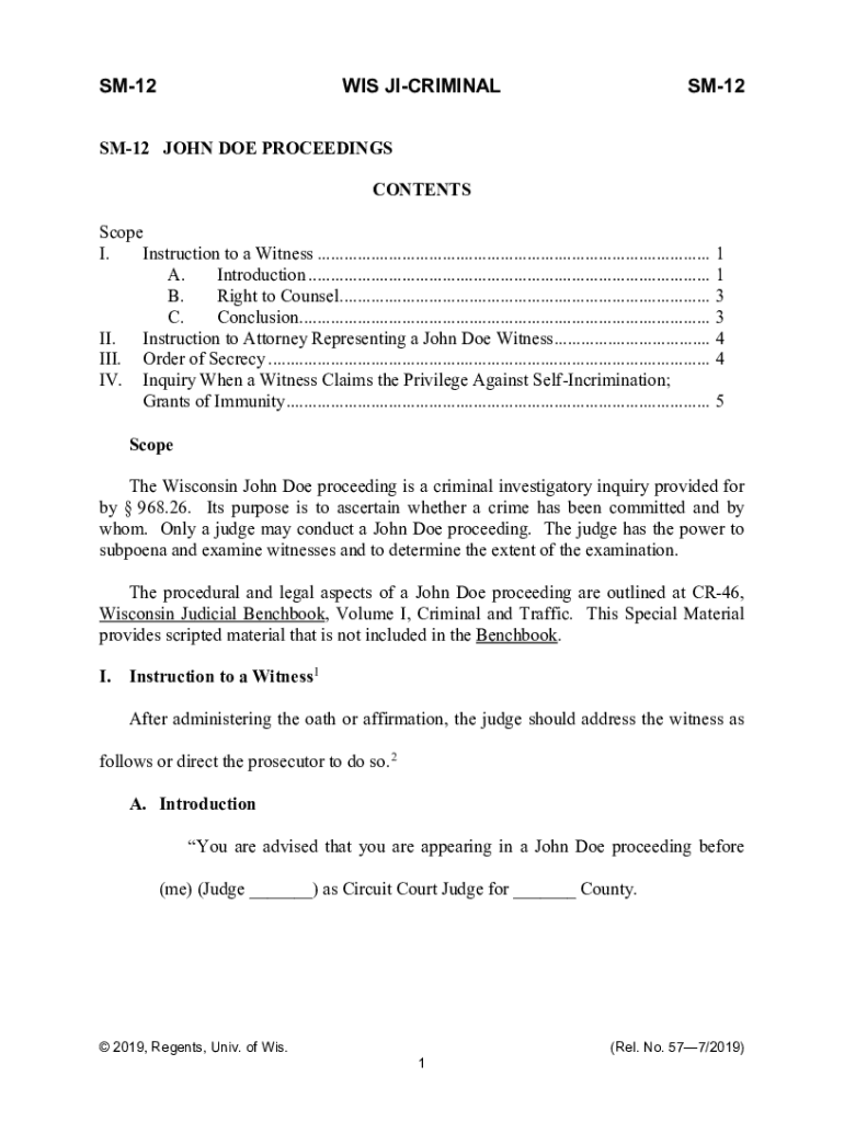 Fillable Online IN RE: a JOHN DOE PROCEEDING Commenced by Affidavit ...