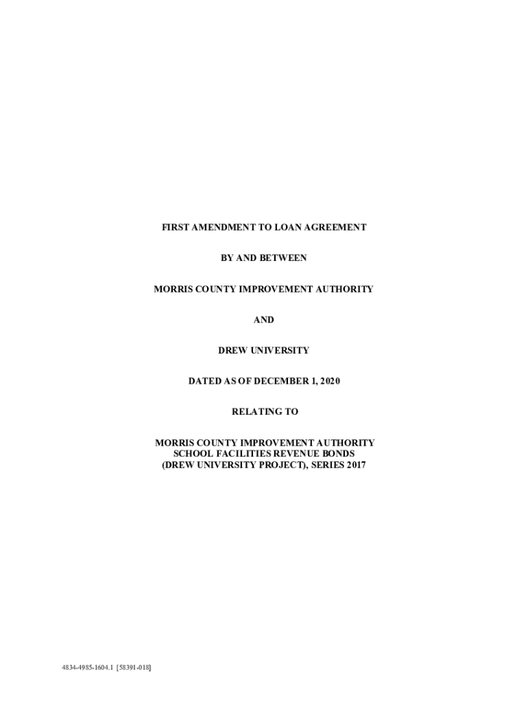 Fillable Online FIRST AMENDMENT TO LOAN AGREEMENT Sample ClausesLaw Insider Fax Email Print ...
