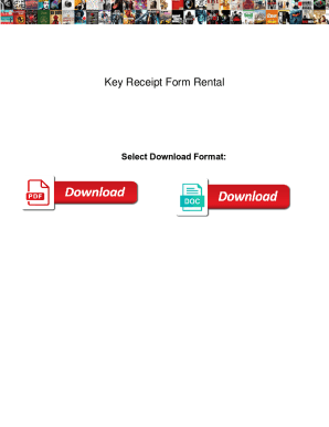 Fillable Online Key Receipt Form Rental. Key Receipt Form Rental dmos ...