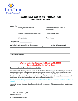 Fillable Online www.lawinsider.comclausework-authorization-formWork ...