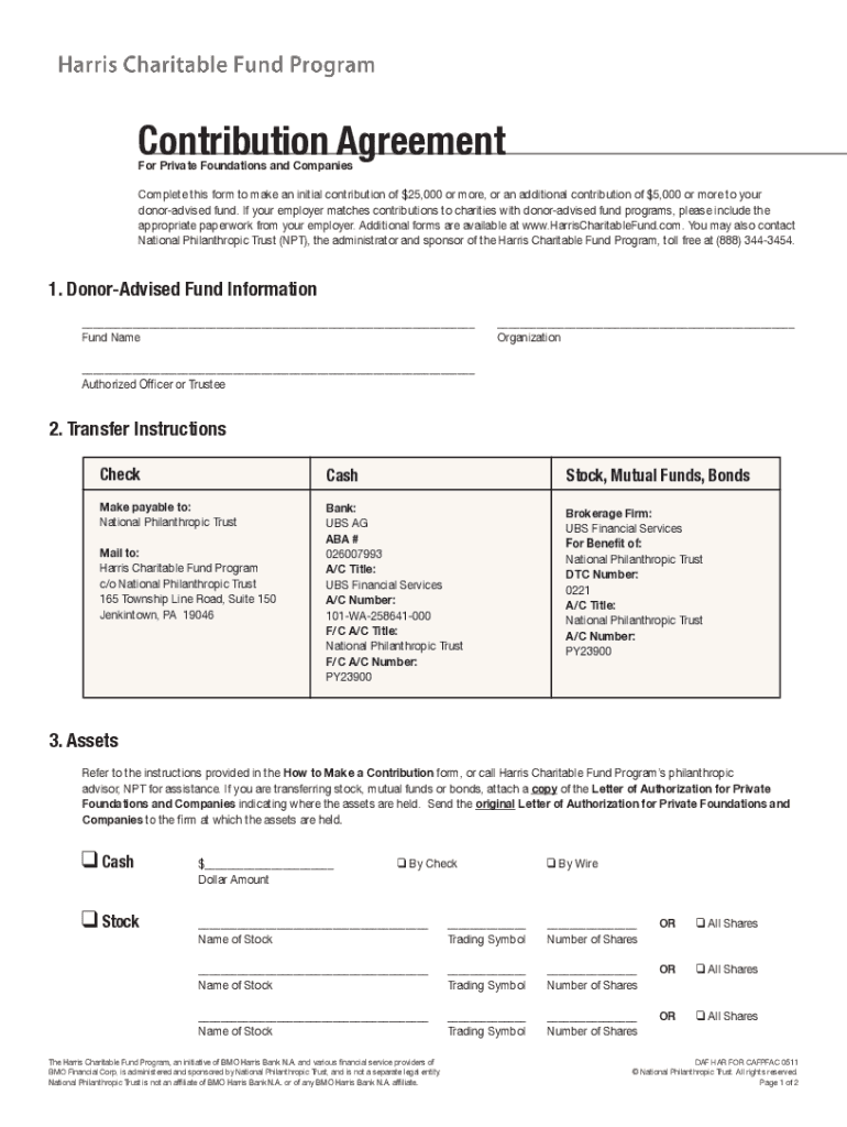 Fillable Online www.template.netbusinessagreements12+ Contribution ...