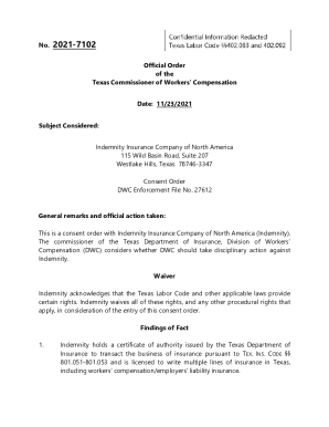 Fillable Online tdi.texas.gov wc orders2021-7108 Texas Labor Code 402. ...