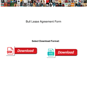 Fillable Online Bull Lease Agreement Form. Bull Lease Agreement Form ...