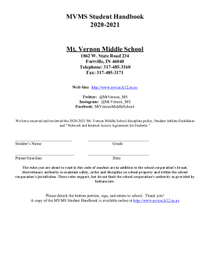 Fillable Online www.mvcsc.k12.in.us2Content2Counseling Department - Mt. Vernon Middle School Fax ...