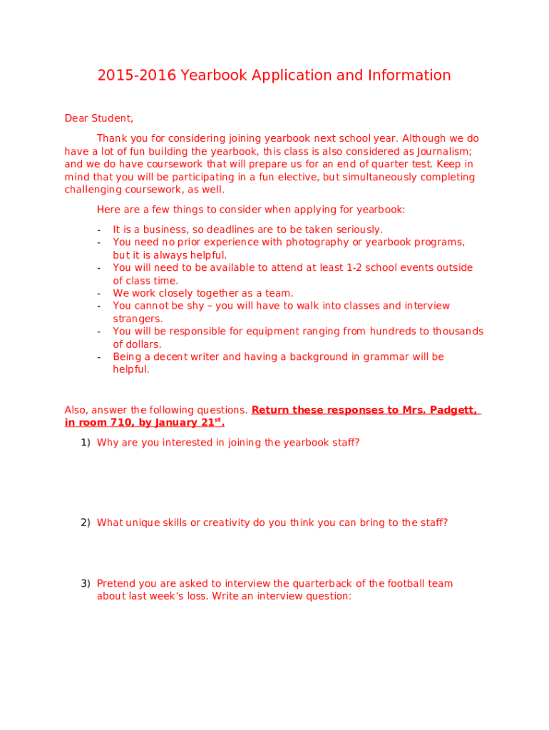 Yearbookapplication.docx - Yearbook Application Thank you for your ...
