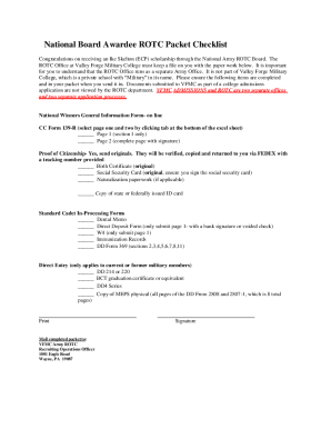 Fillable Online www.vfmac.educollege-army-rotc-early ...