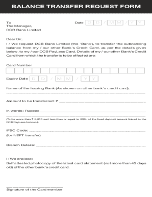 Fillable Online www.dcbbank.comuploadpdfDCB Balance Transfer Request ...