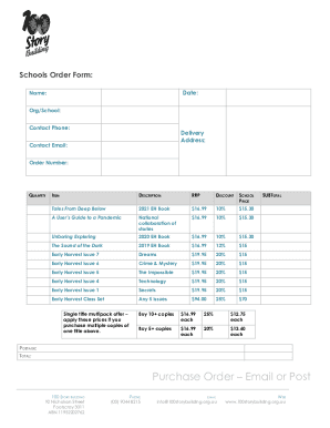 Fillable Online Schools order formsTotal Education Centre Fax Email ...