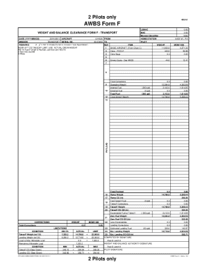 Fillable Online 2 Pilots only AWBS Form F - gsaauctions.gov Fax Email ...