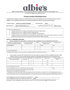 Fillable Online www.fsis.usda.govalbies-food-products-llcAlbie's Food ...