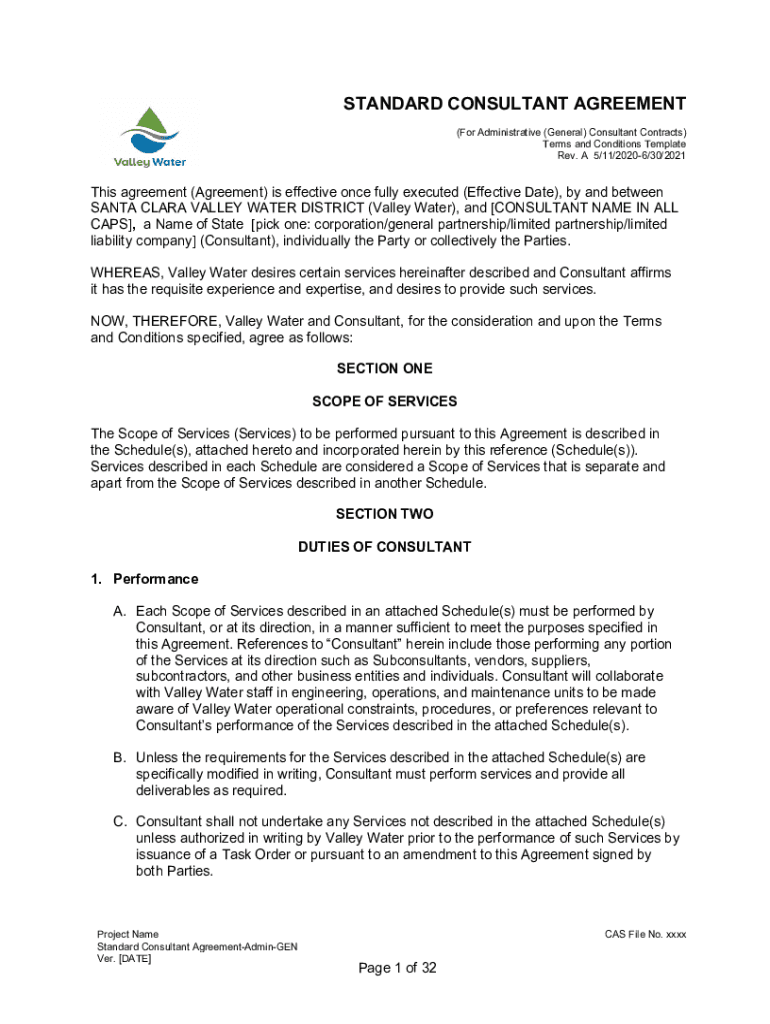 Fillable Online Free Consulting Agreement Template (with Retainer ...