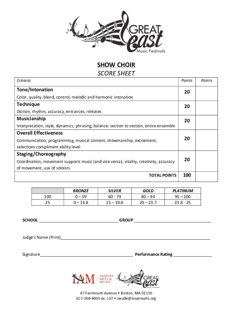 Fillable Online greateastmusicfestivals.orgwp-contentuploadsCHORUS ...