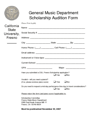 Fillable Online Fresno State Application - Fill and Sign Printable ...