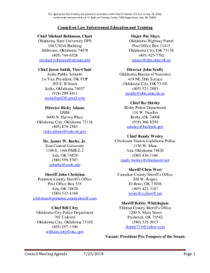 Fillable Online www.ok.govcleetdocumentsCouncil on Law Enforcement ...